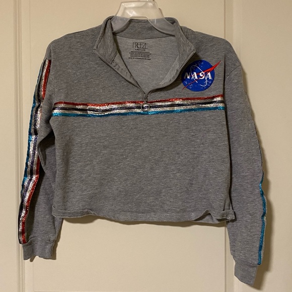 Freeze | Tops | Nasa Crop Sweater | Poshmark
